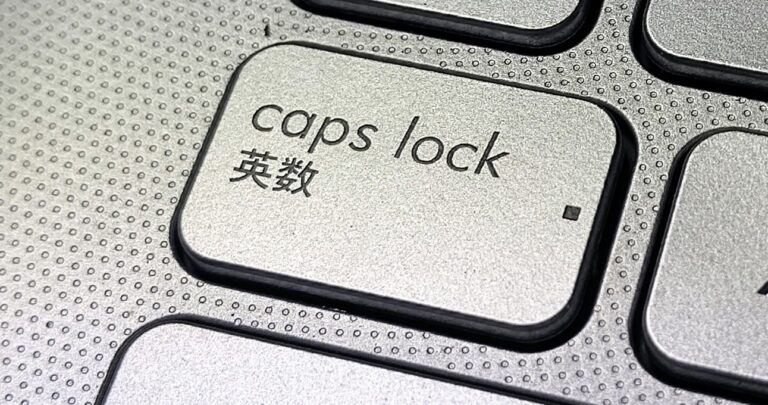 キーボード入力が大文字になる！？CapsLockが勝手にONになるときの解除方法【Windows / Mac編】 | 子供・小学生のオンラインプログラミング教室 アンズテック